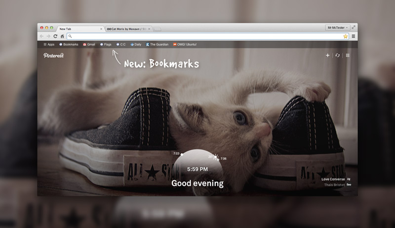 Pinterest Chrome Extension Adds Handy Bookmarks Access